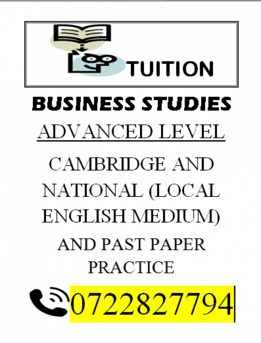Tuition Classes for OL and AL students Cambridge and National,...