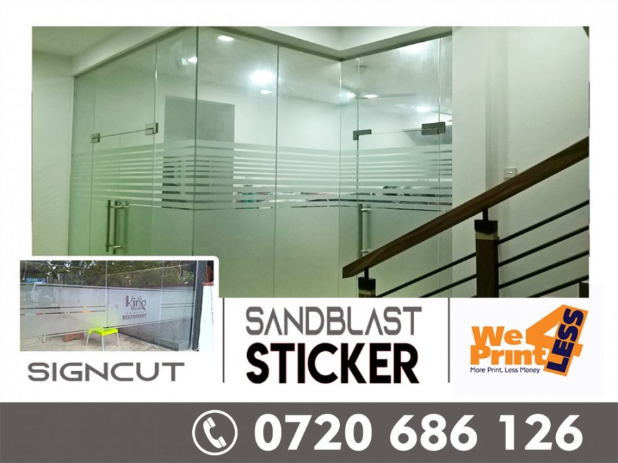 Sandblast sticker in sri lanka, Colombo